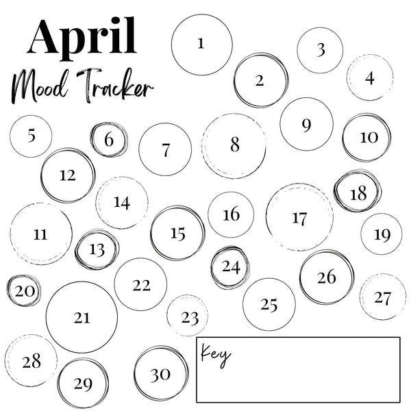 April Mood Tracker Printable - DIY Craft Club