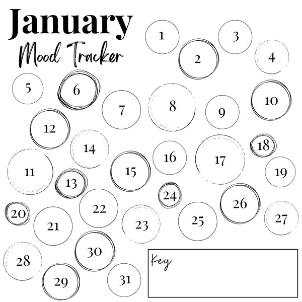 January Mood Tracker Printable - DIY Craft Club