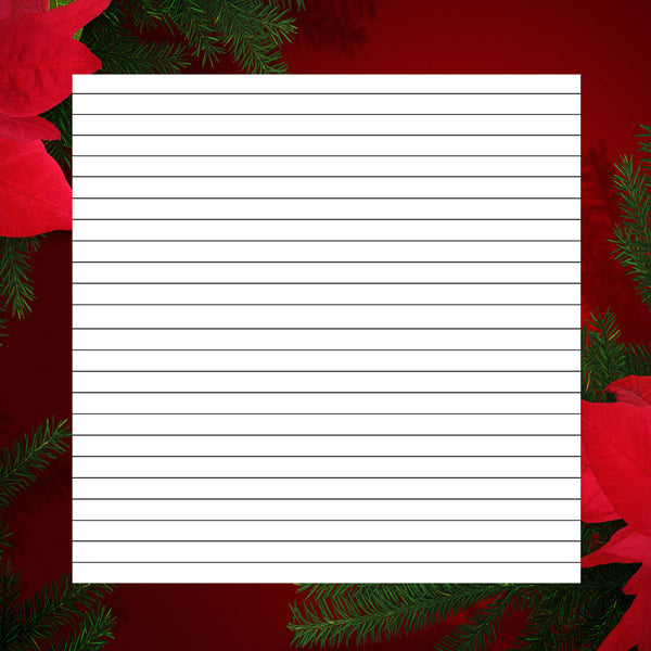 Lined Christmas Paper | Digital Download - DIY Craft Club