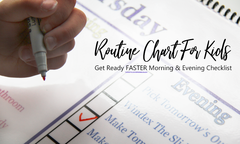 Routine Chart For Kids | Get Ready FASTER - DIY Craft Club