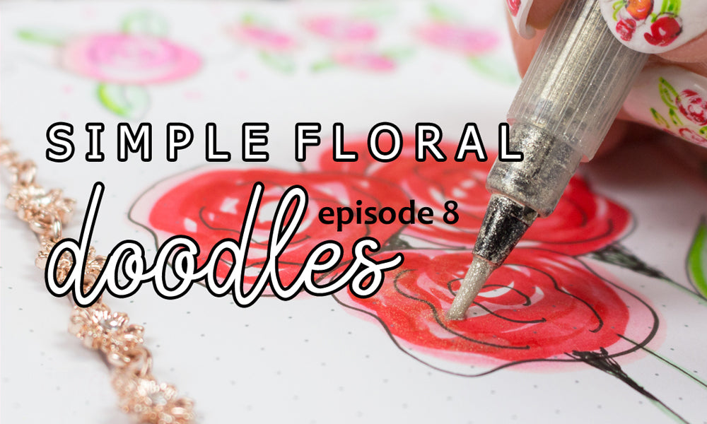 Rose Doodle Ideas For A Bullet Journal - DIY Craft Club