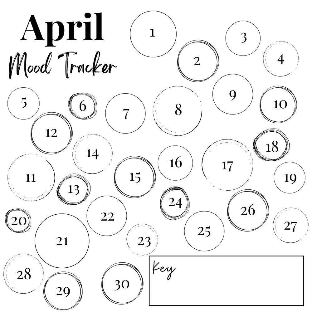 April Mood Tracker Printable - DIY Craft Club