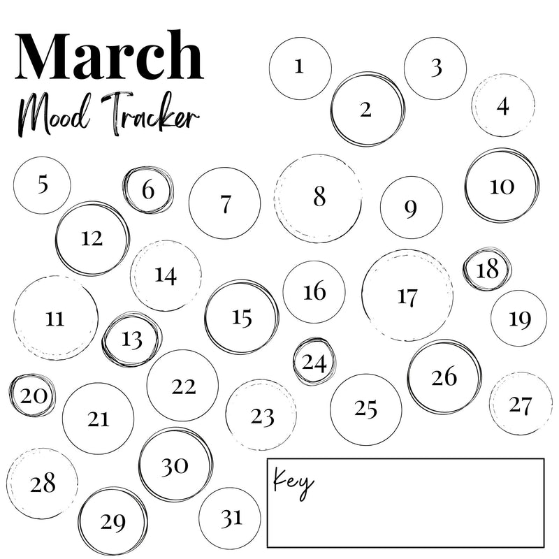 March Mood Tracker Printable - DIY Craft Club