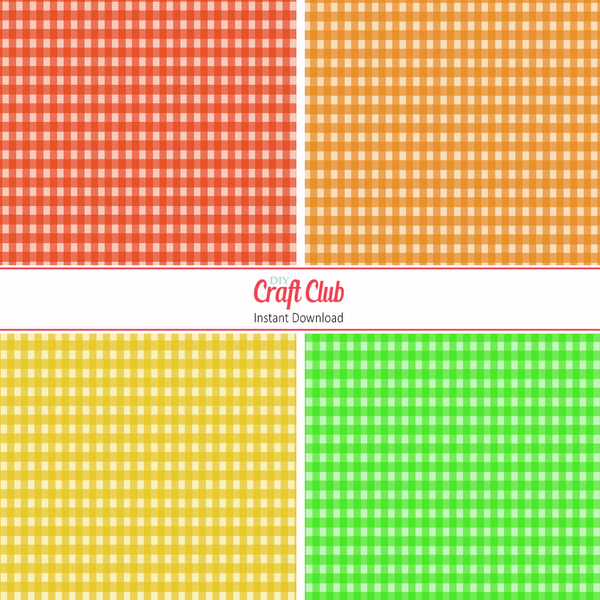 Checker Bundle Printable Paper - DIY Craft Club