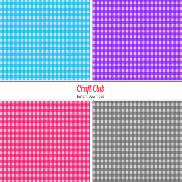 Checker Bundle Printable Paper - DIY Craft Club