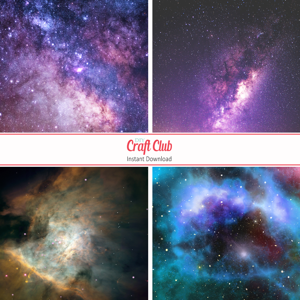 Galaxy Bundle Printable Paper - DIY Craft Club