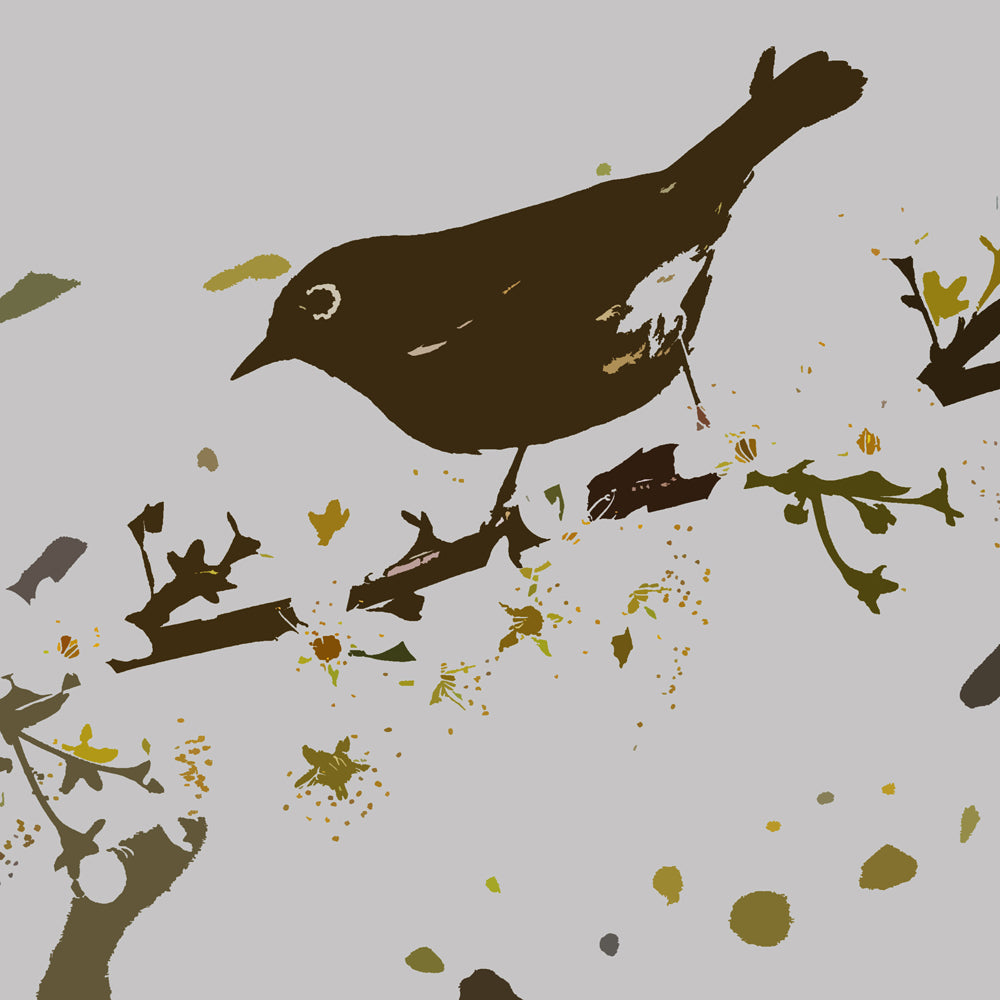 Bird On Branch | Printable Scrapbooking Paper - DIY Craft Club