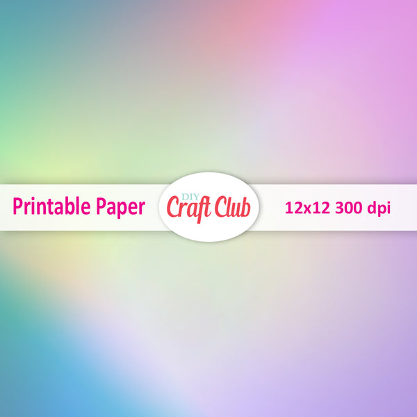 Soft Gradient Paper | Printable Crafting Papers - DIY Craft Club