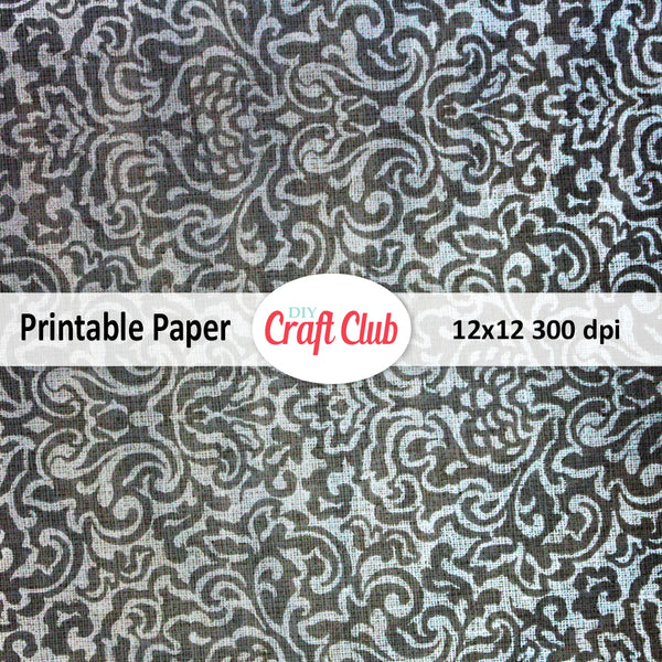 Vintage Cloth Printable Paper - DIY Craft Club