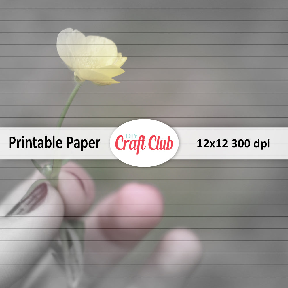 Buttercup Printable Paper - DIY Craft Club