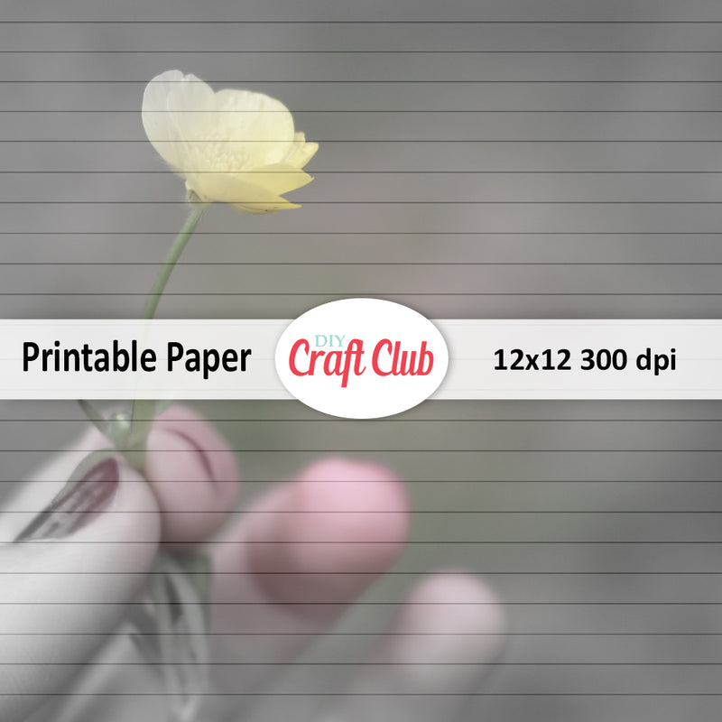 Buttercup Printable Paper - DIY Craft Club