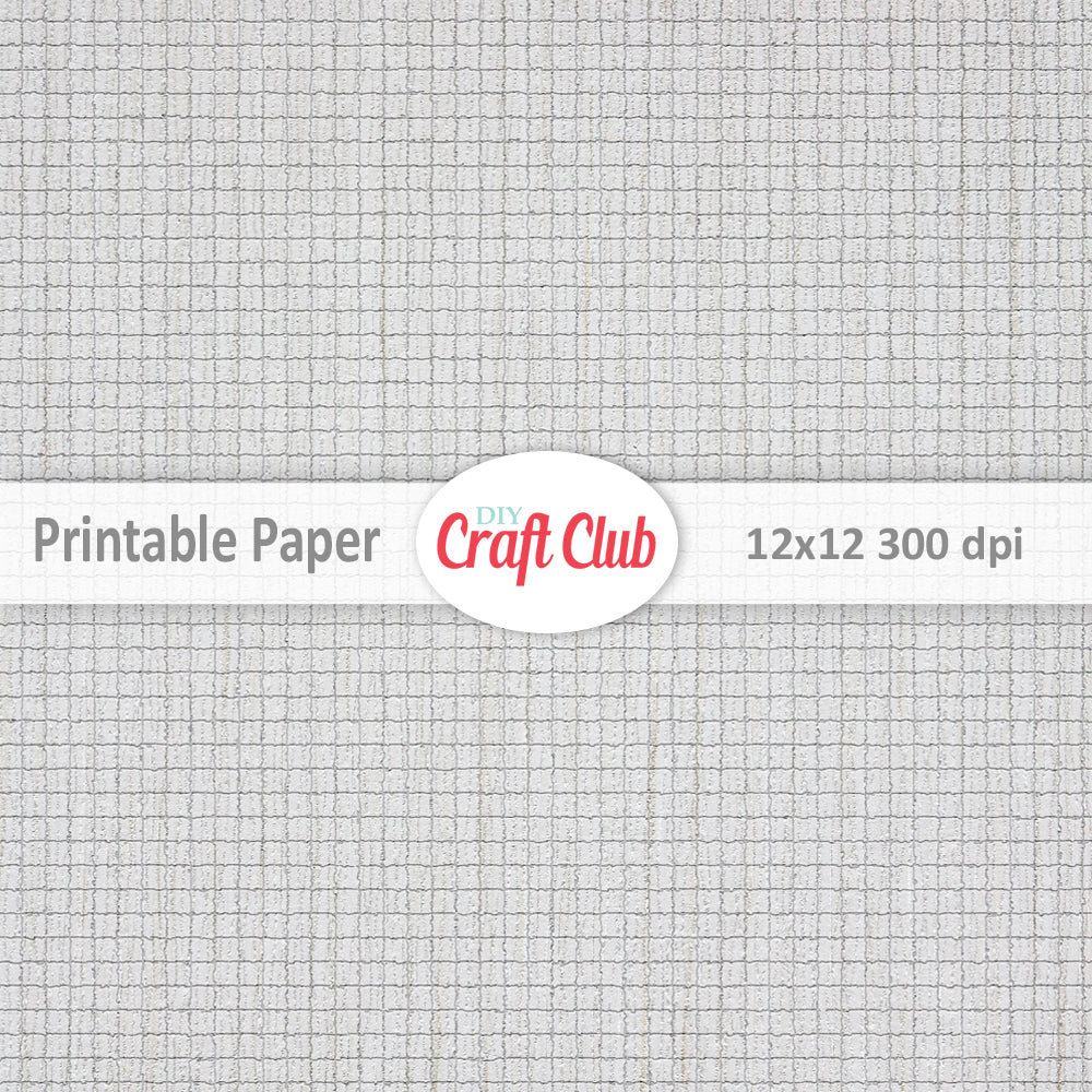 Grey Tiled Paper To Print | Printable Scrapbooking Papers - DIY Craft Club