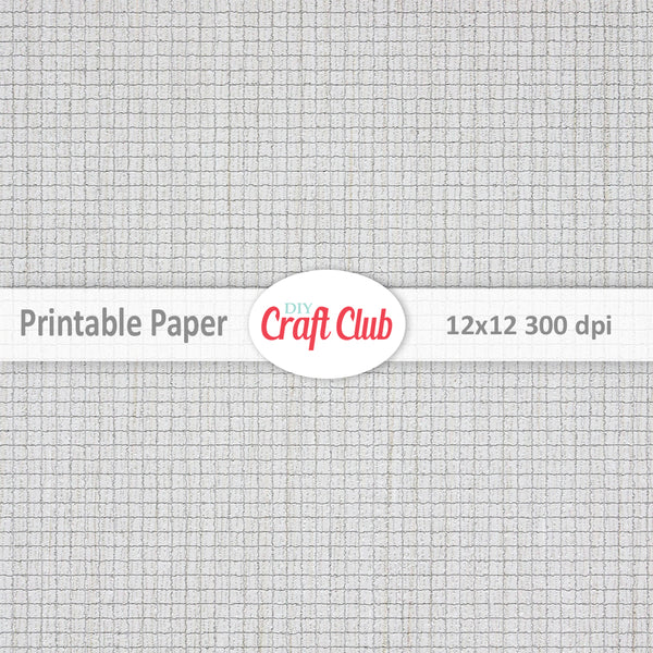 Grey Tiled Paper To Print | Printable Scrapbooking Papers - DIY Craft Club