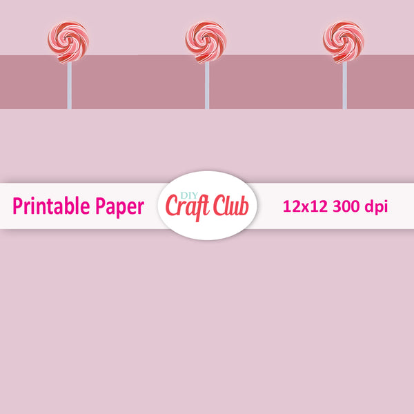 Printable Scrapbooking Paper | Food and Candy - DIY Craft Club