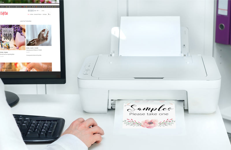Samples | Please Take One Printable - DIY Craft Club