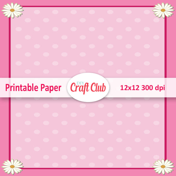Printable Scrapbooking Paper | Single Sheets - DIY Craft Club